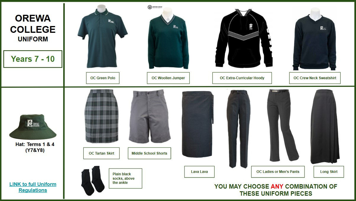 Uniform - Orewa College