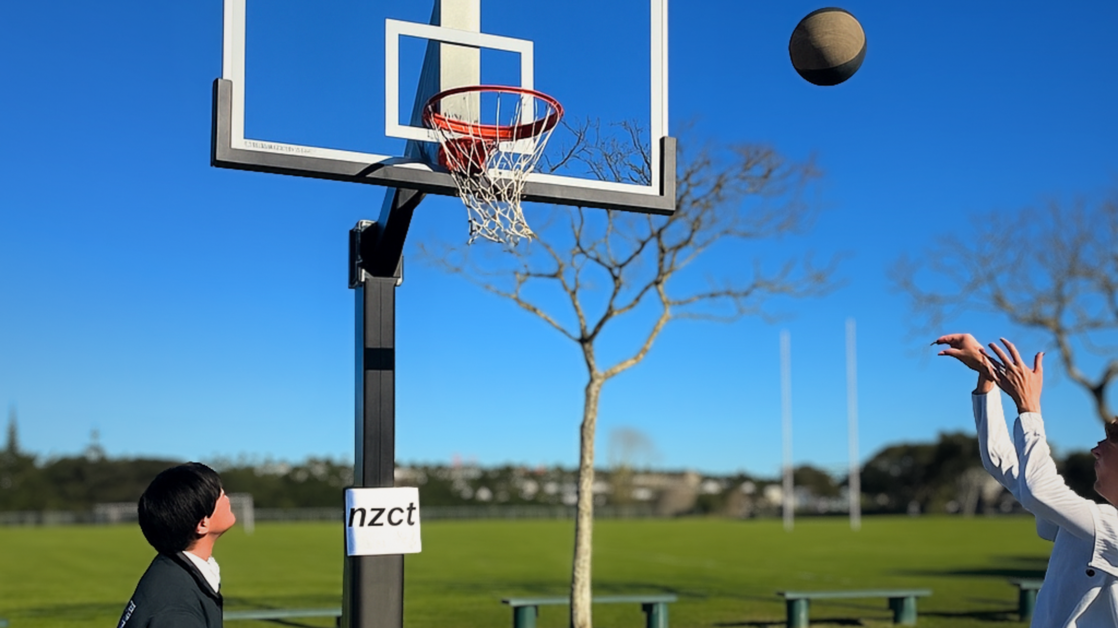 New Basketball Hoops Made Possible With Local Support - Orewa College
