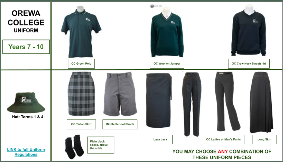 Uniform - Orewa College